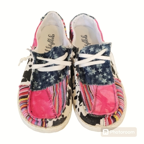 Gypsy Jazz | Shoes | Gypsy Jazz Mixed Print Slipon Shoes | Poshmark